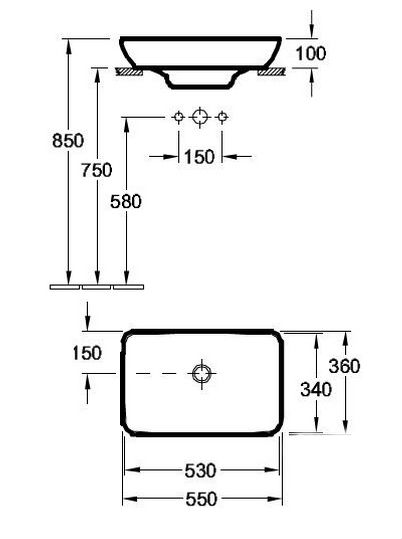 Умывальник Villeroy&Boch Venticello (41135501) купить в Киеве, Днепре ...